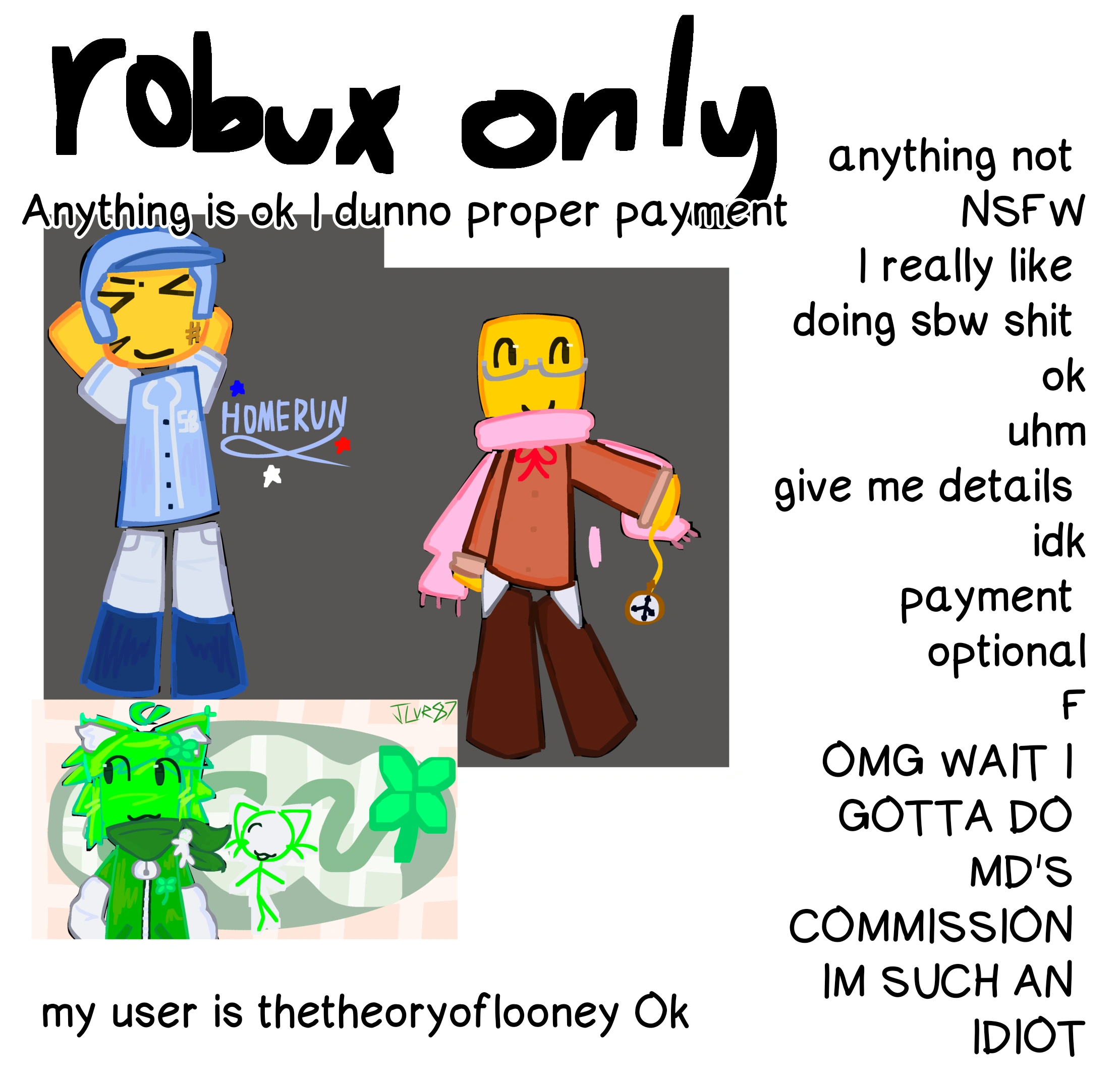 Dumb commission sheet OMG I NEED TO STOP SLACKING | Fandom