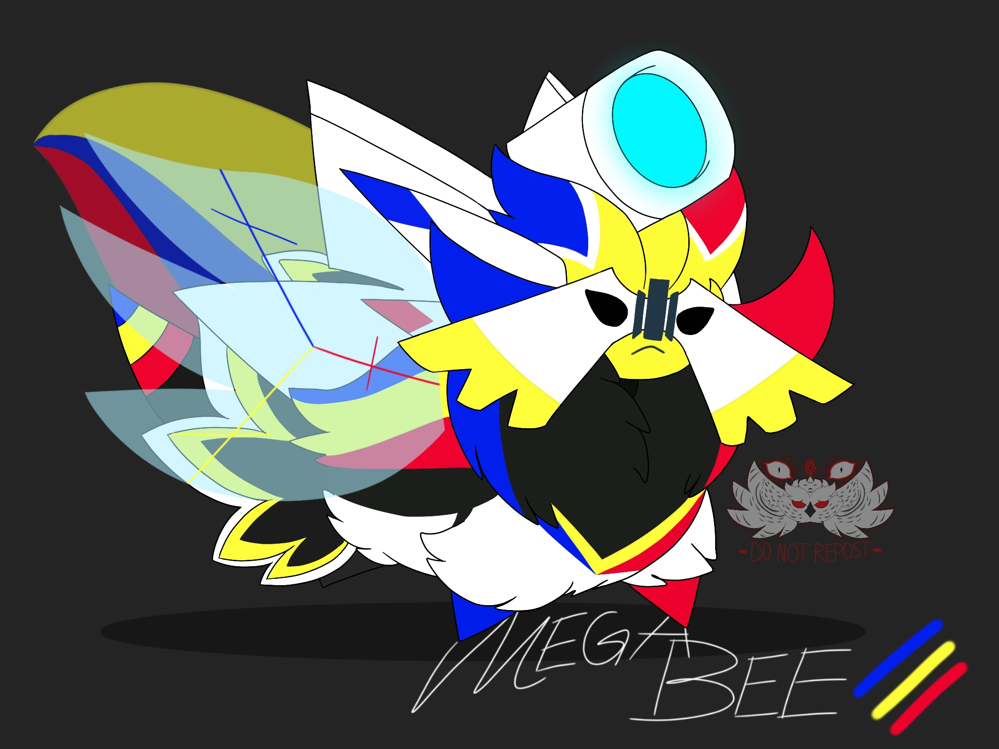 Mega Bee (Fusion Of Photon Bee, Cobalt Bee and Crimson Bee) | Fandom