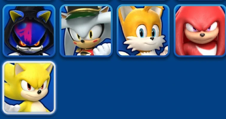 All my sonic dash characters trust me I will update this but it took me ...
