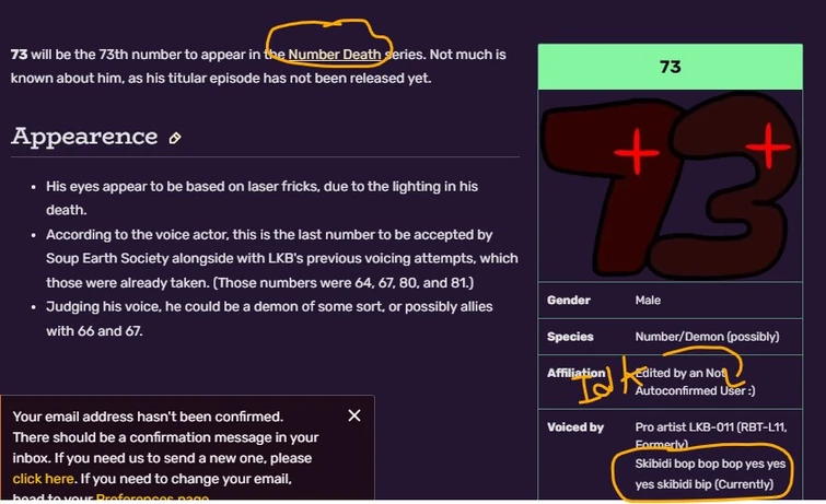 Discuss Everything About Unoffical Number Lore Wiki | Fandom