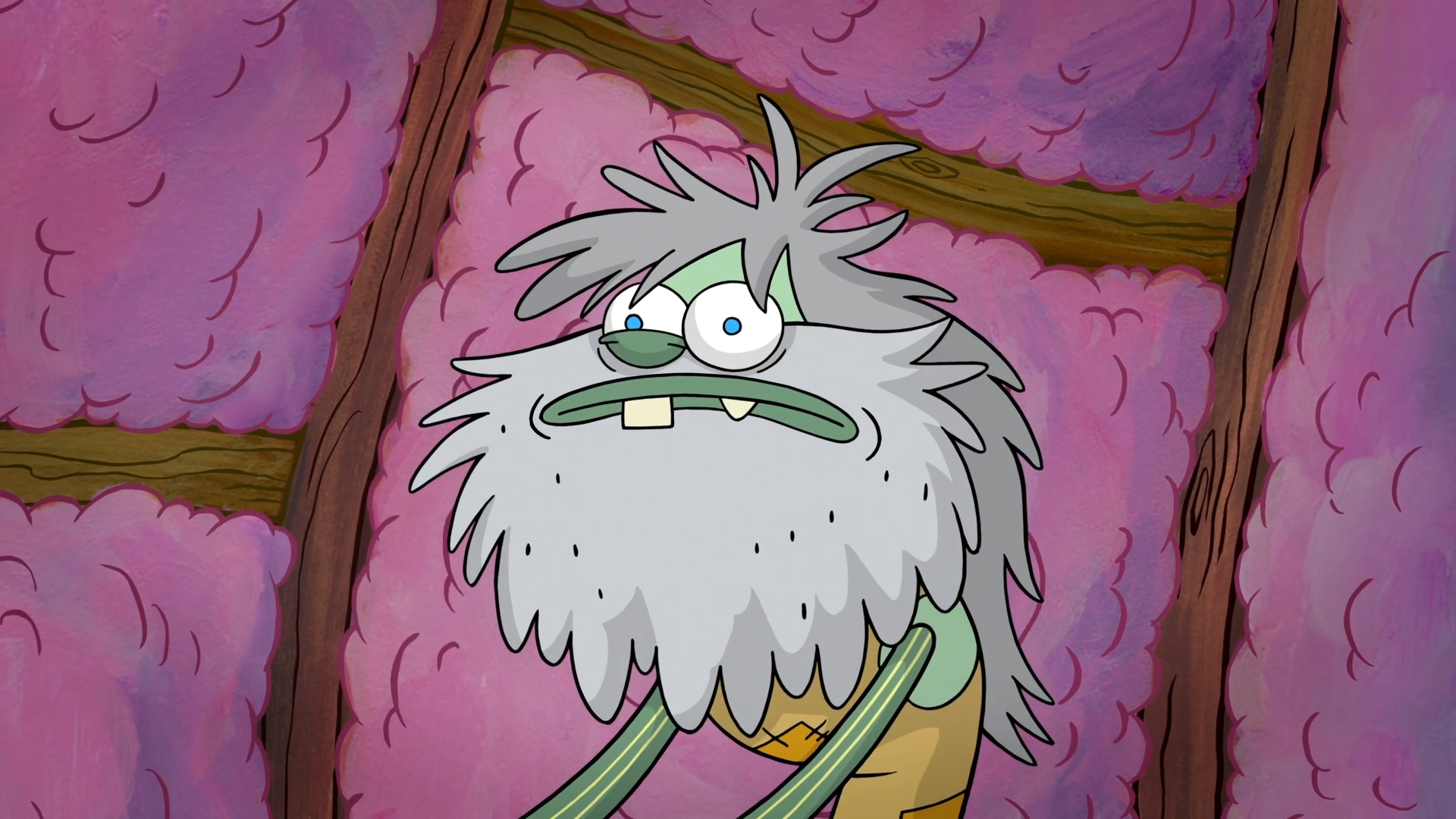 In this episode, SpongeBob discovers a crazed castaway living in his ...