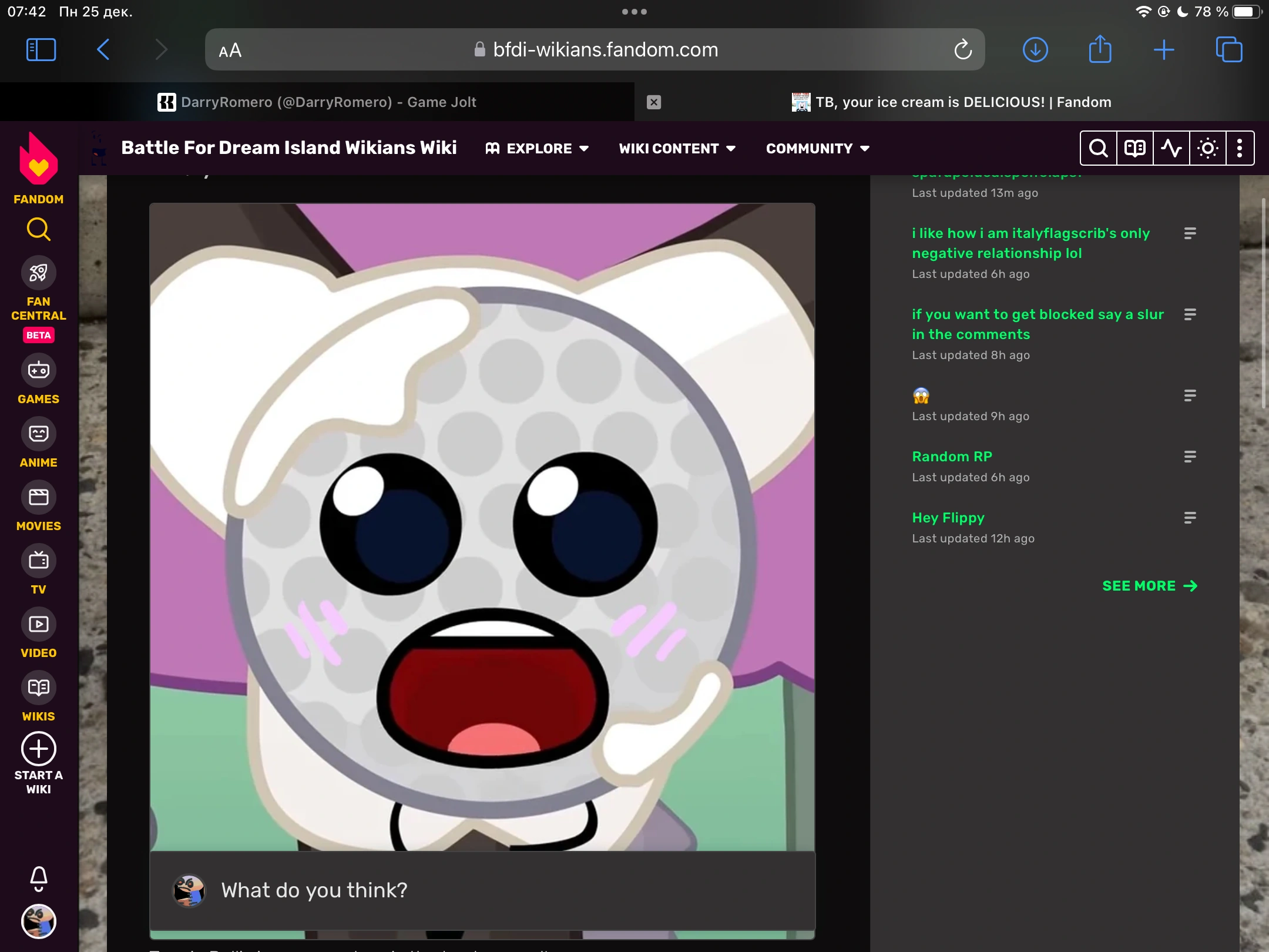 Found this old screenshot. | Fandom