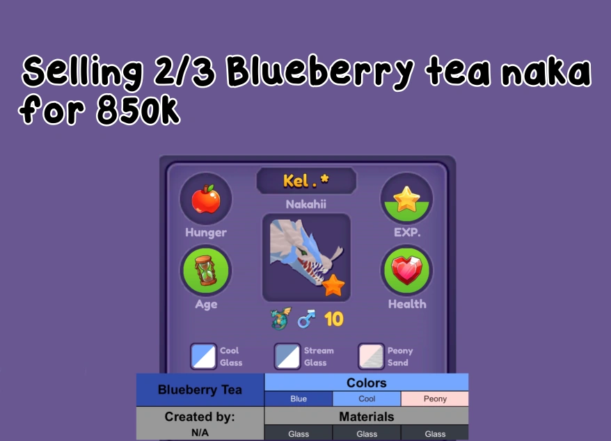 Selling 2/3 blueberry tea naka | Fandom