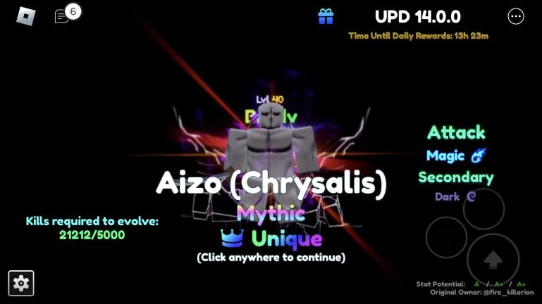 Unique Aizo (Chrysalis) | Fandom