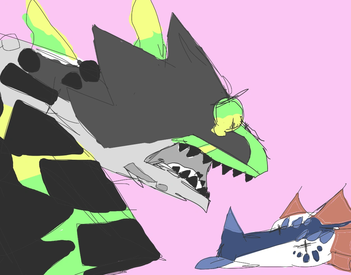 drawing gnolrok everyday for a month day 7: fish | Fandom