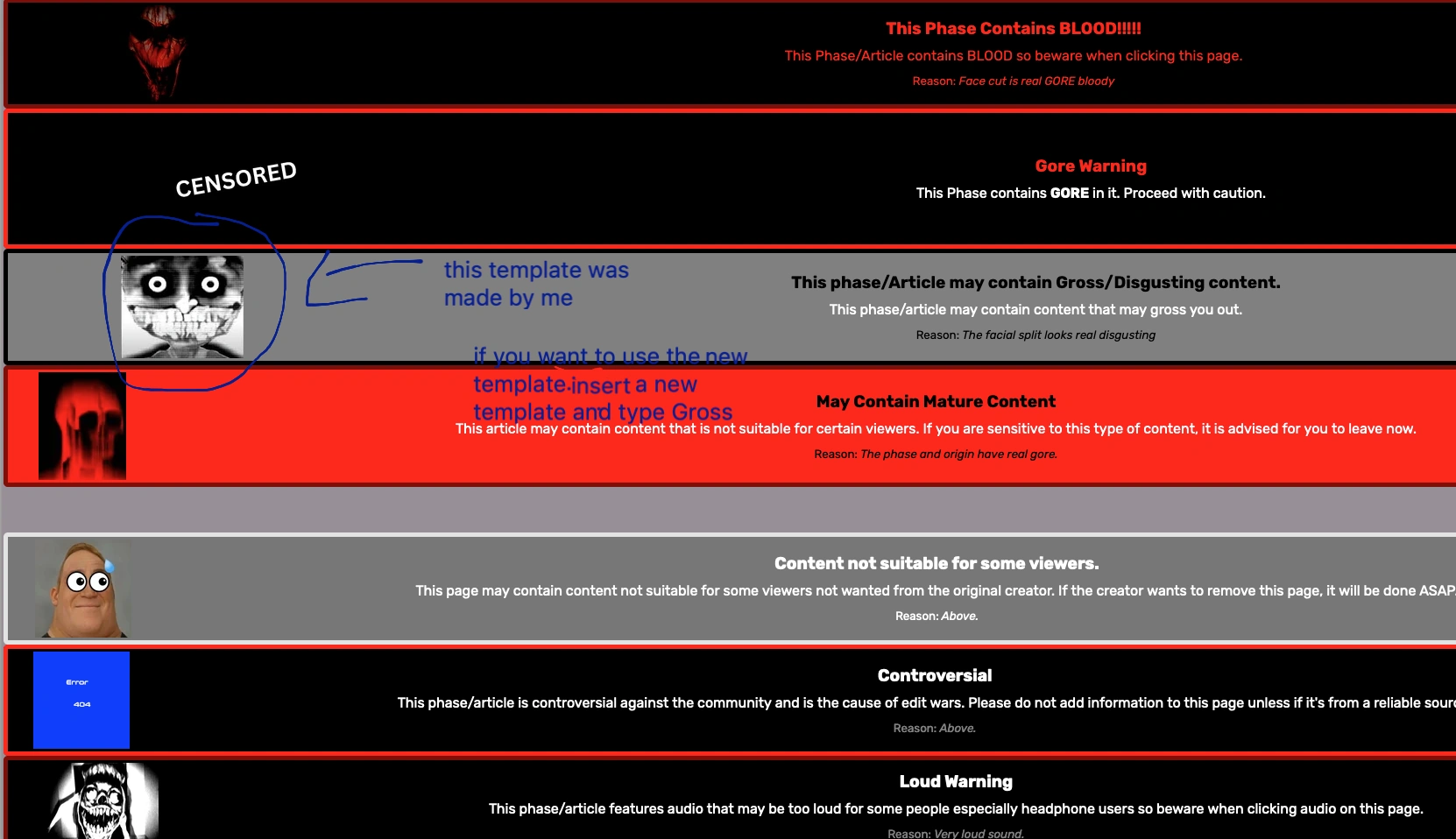 i made a new template | Fandom