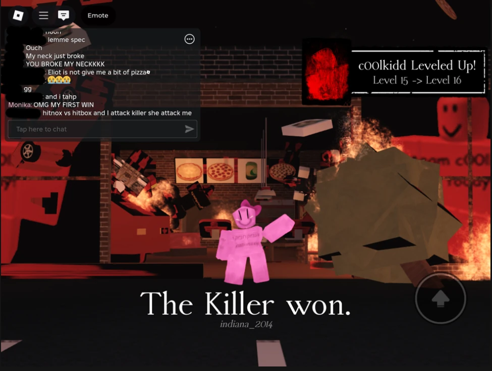 I got my first killer win in a nearly full server! | Fandom