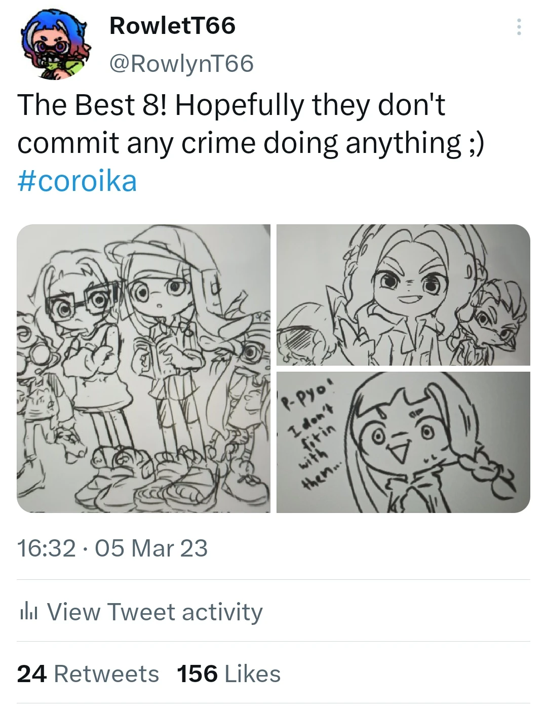 Coroika fandom when Rowlett posts on anything coroika related | Fandom