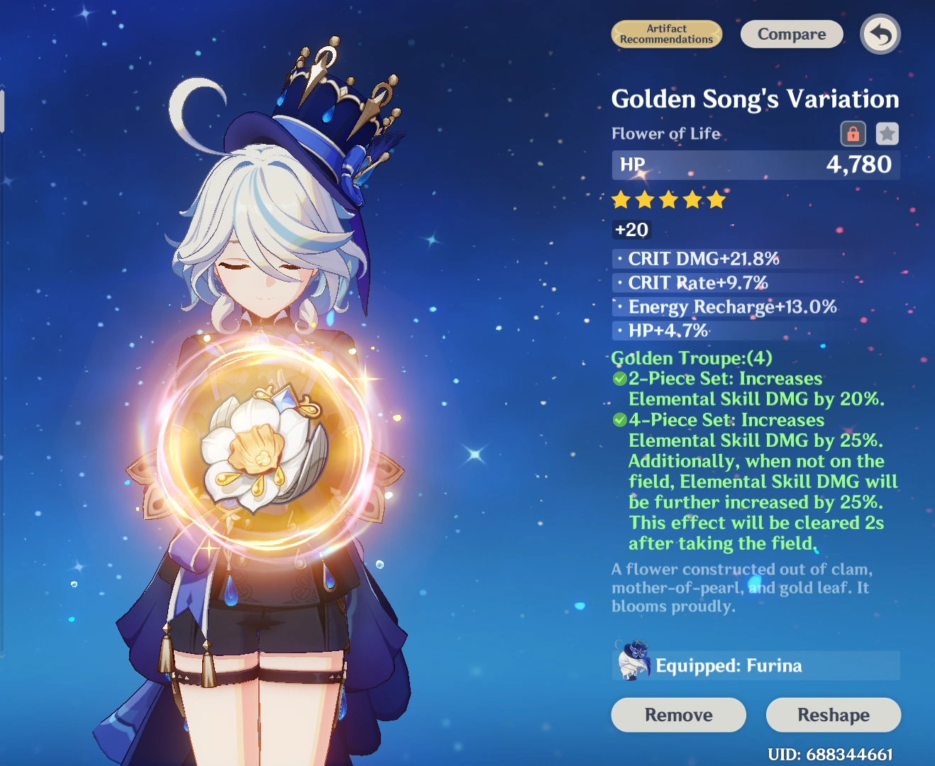 look at this flower i got for furina | Fandom