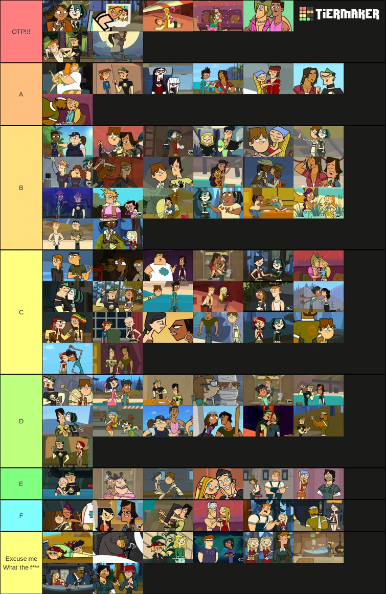 TDI ship tier list (my opinion) (CLICK FOR FULL PHOTO) | Fandom