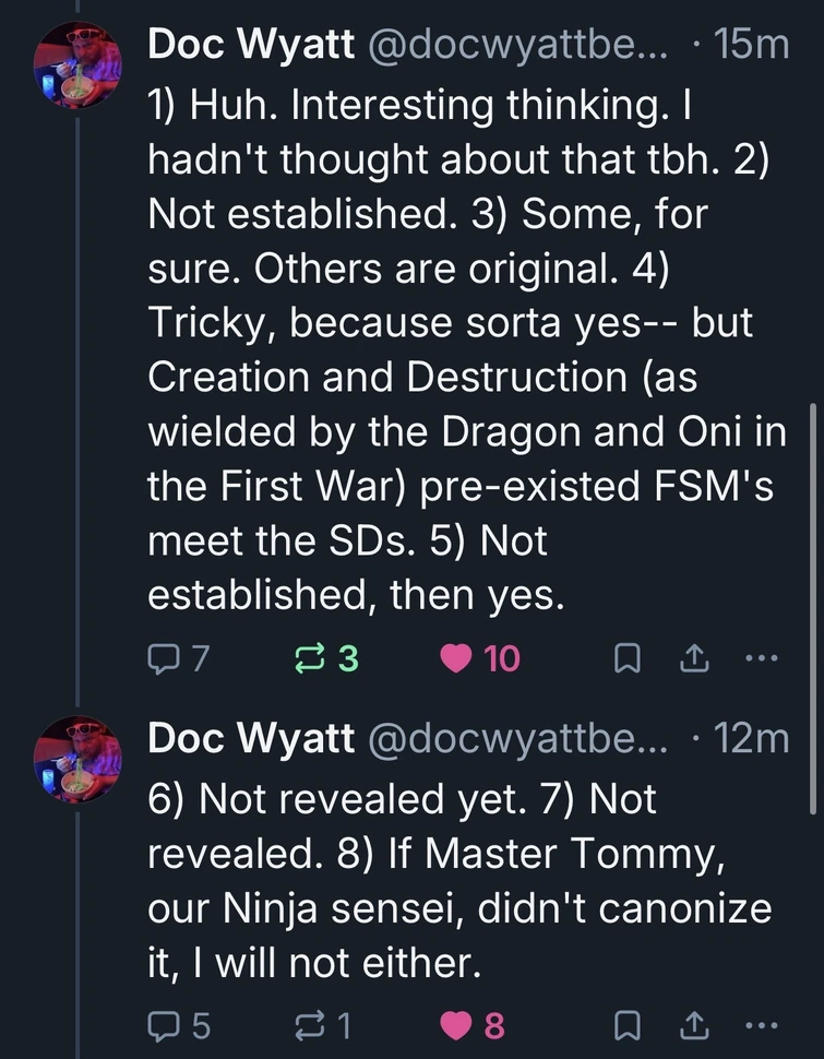 Doc Wyatt Answered some of my questions | Fandom