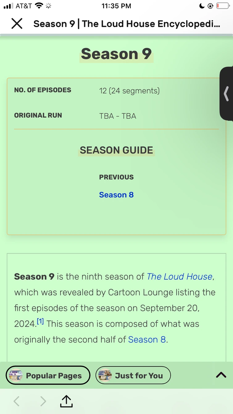 Why they changed the wiki back to green? Winter's not over yet ...