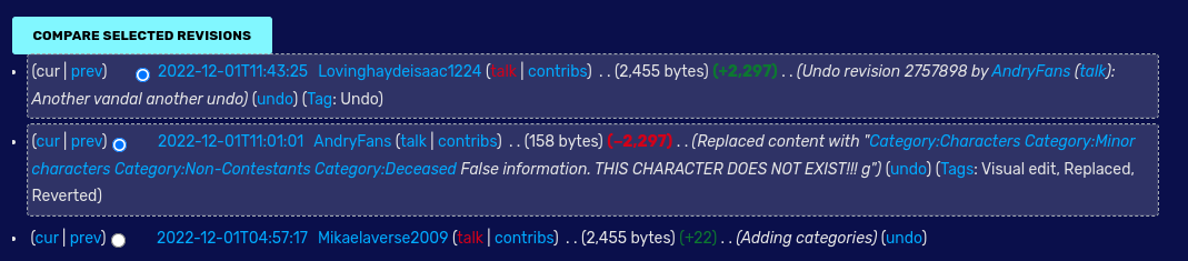 another vandal I had to undo | Fandom