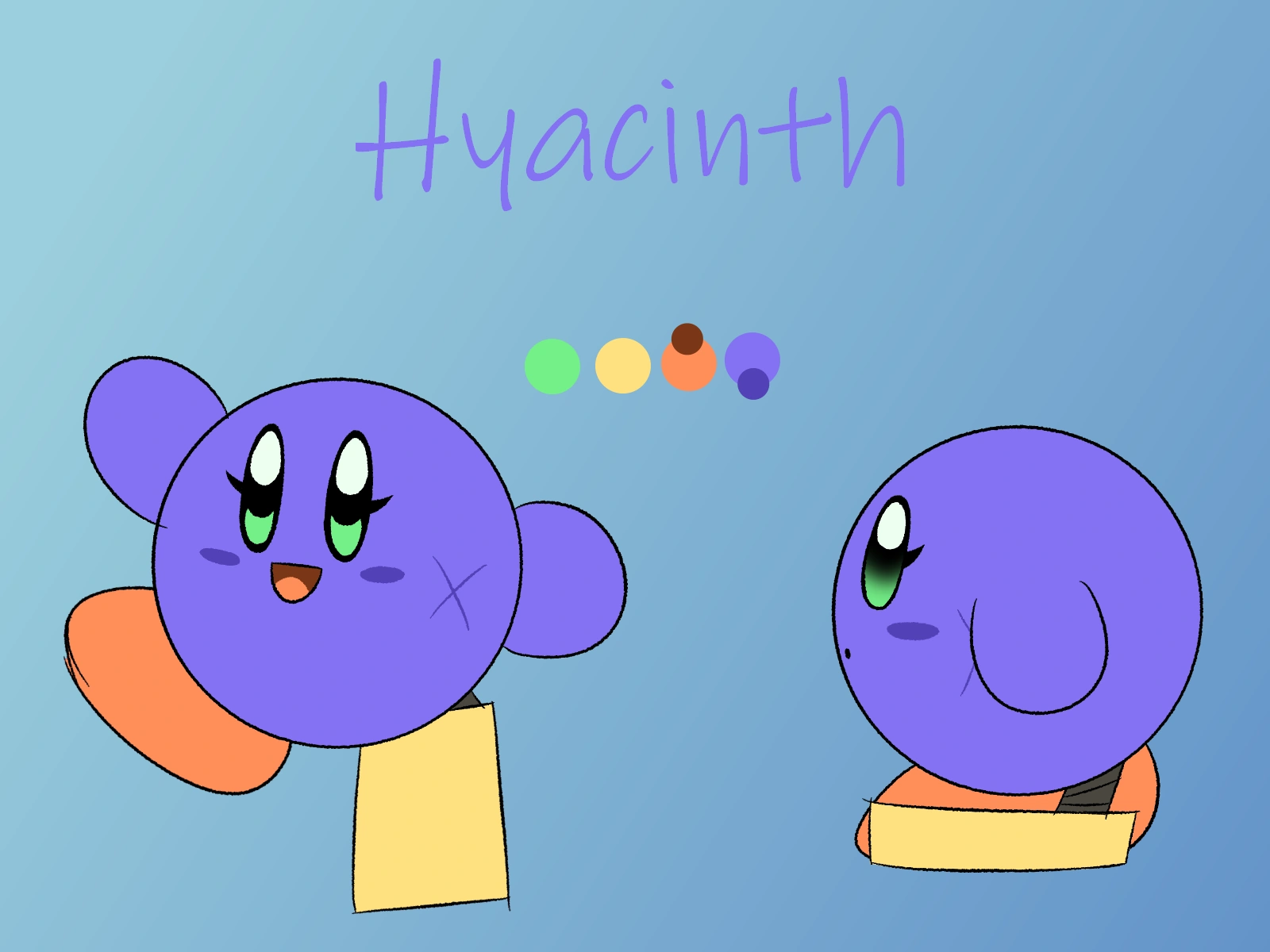 new kirby oc just dropped for some reason (Hyacinth) | Fandom