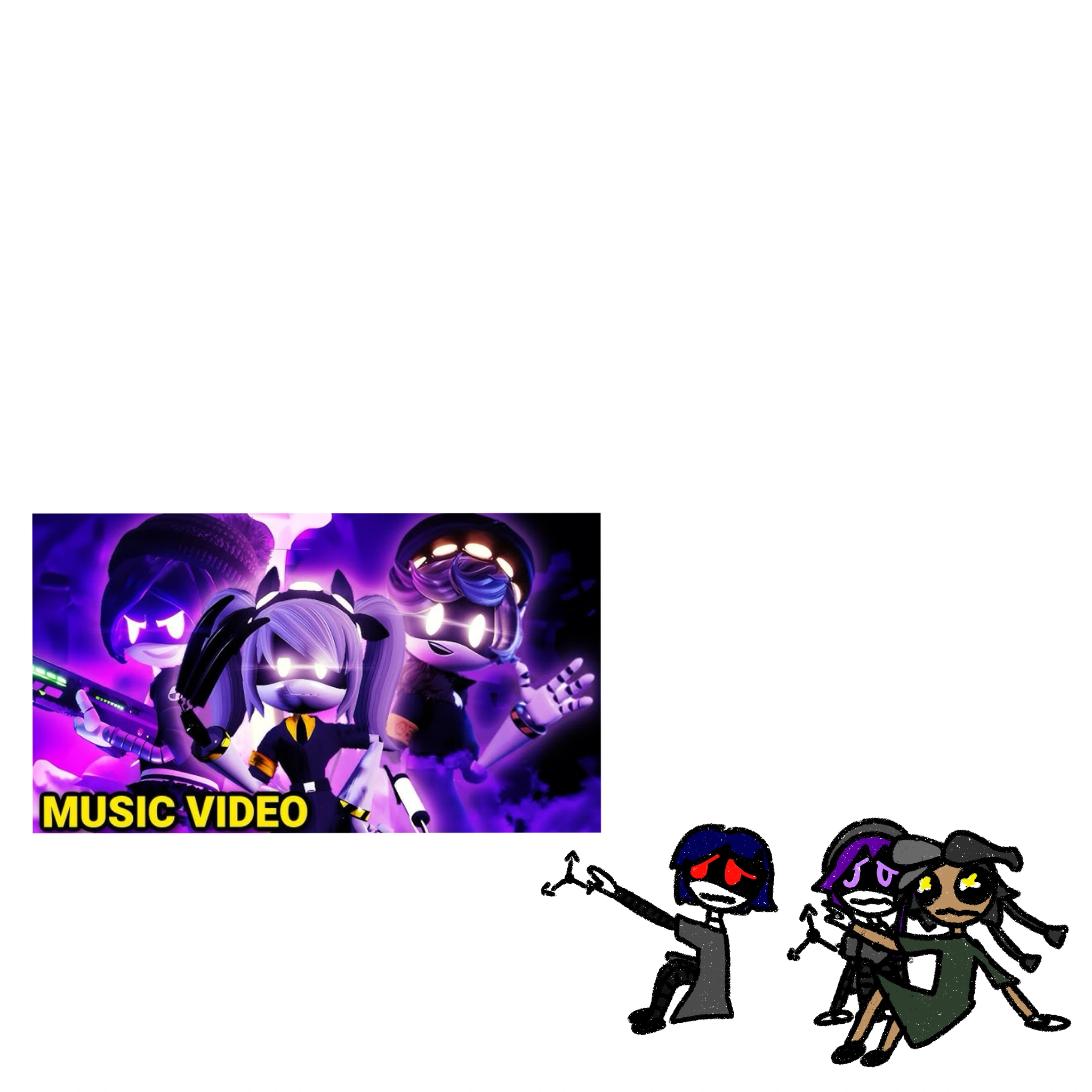 Cyn, Nori, and Yeva hiding in fear from the benjixscarlet video | Fandom