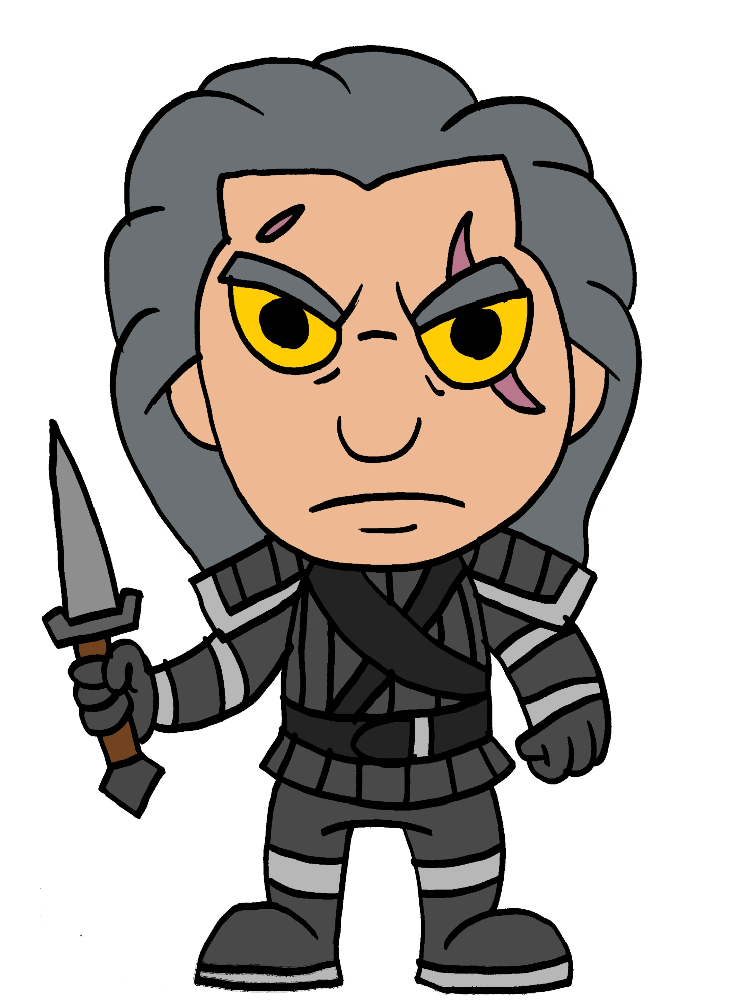 My drawing of Geralt | Fandom