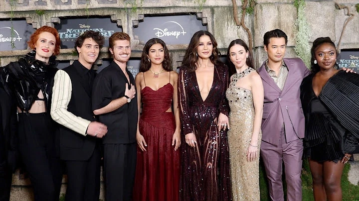 Cast of Disney+'s "National's Treasure: Edge of History" pose together ...