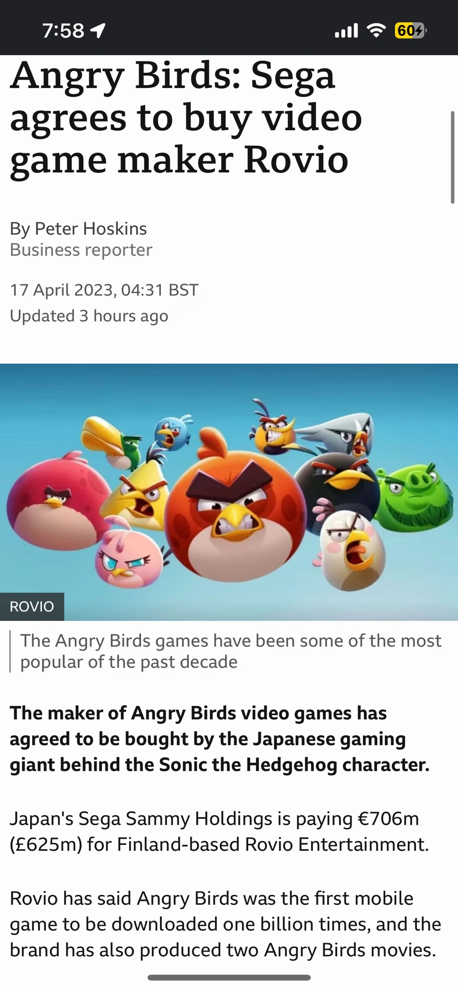 It’s Official, SEGA will buy Rovio | Fandom