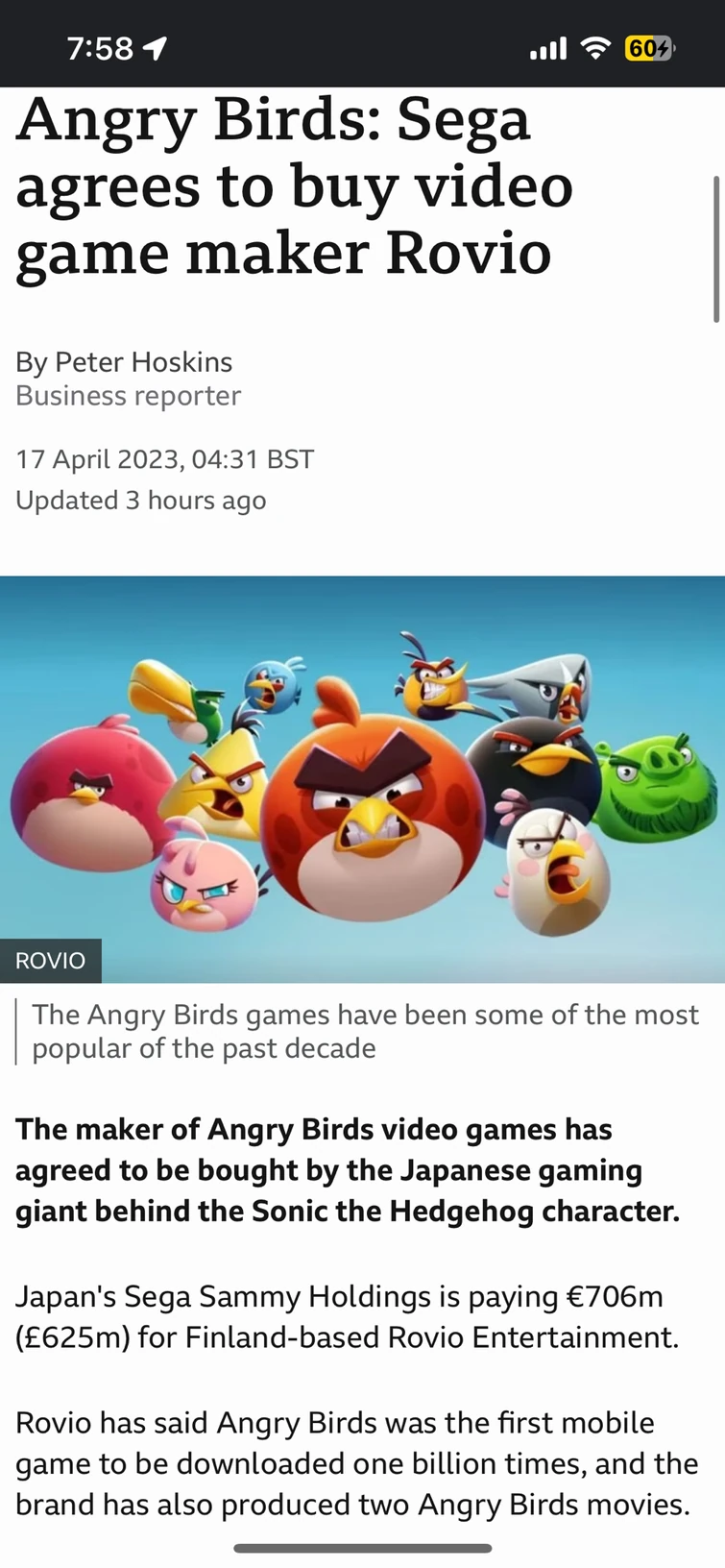 It’s Official, SEGA will buy Rovio | Fandom