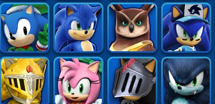 All my sonic dash characters trust me I will update this but it took me ...