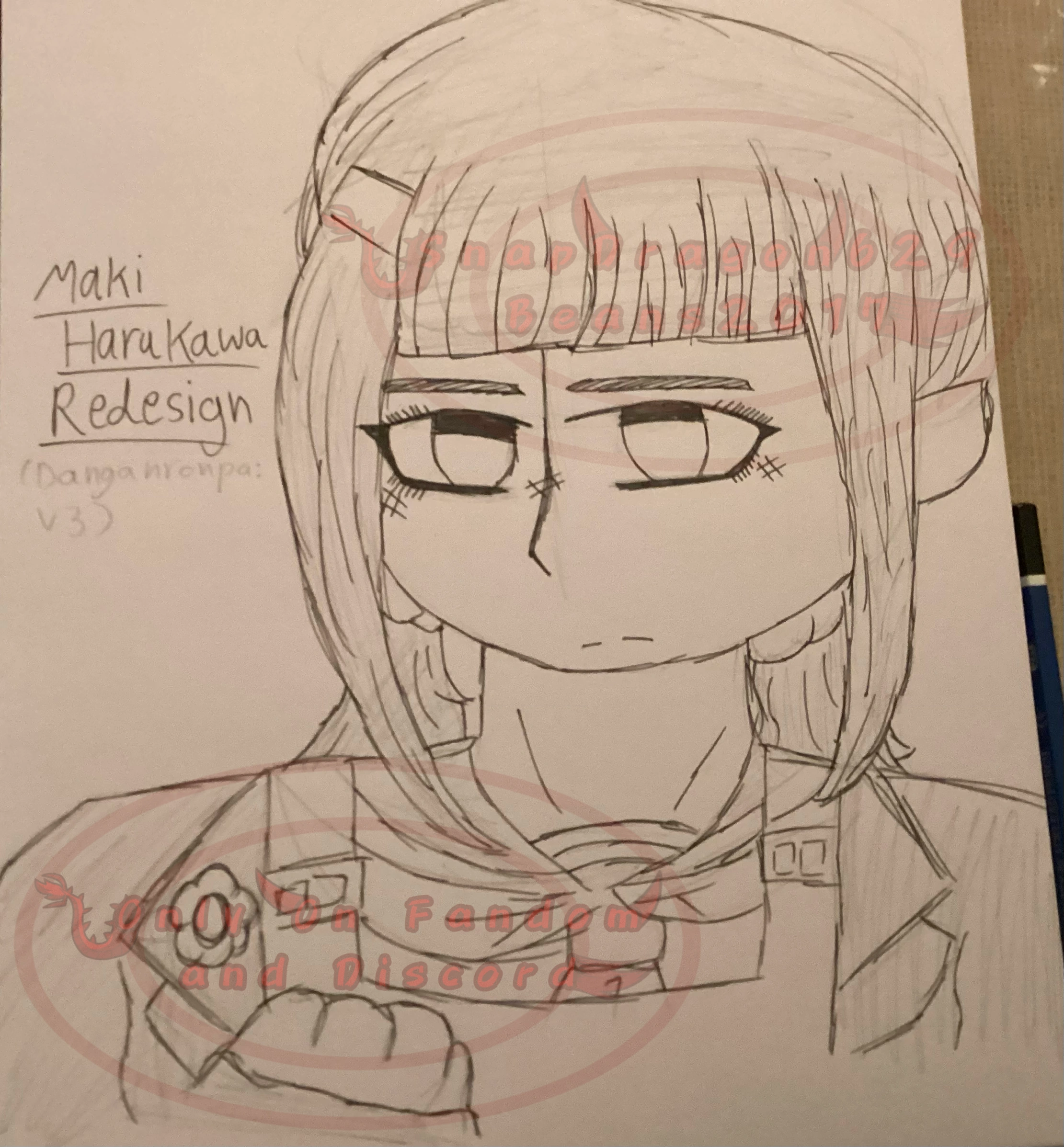 Maki Harukawa (Soft) Redesign Doodle | Fandom
