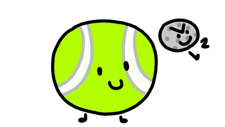 Golf ball and tennis ball. | Fandom