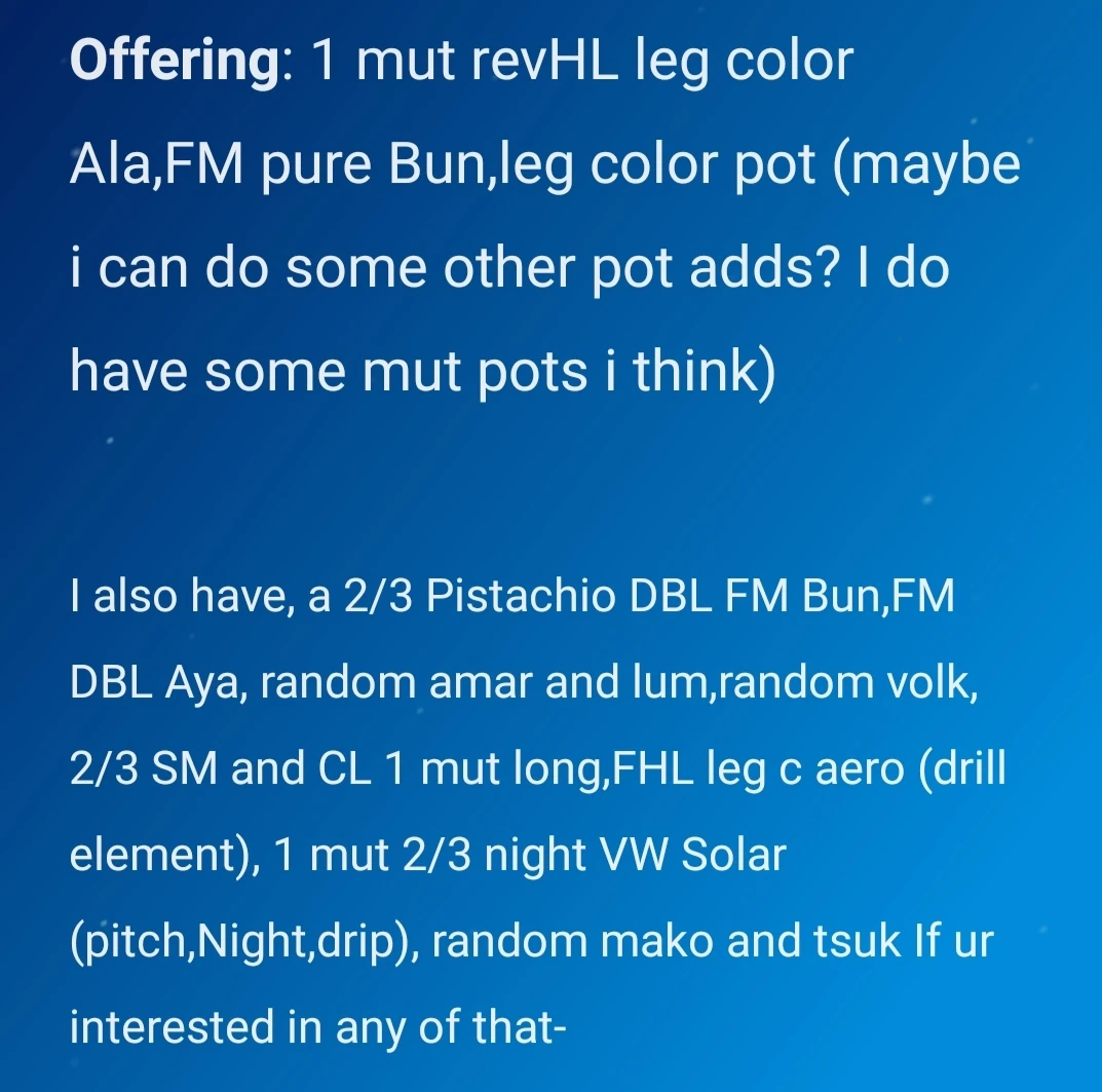 LF Leg color Constello | Fandom