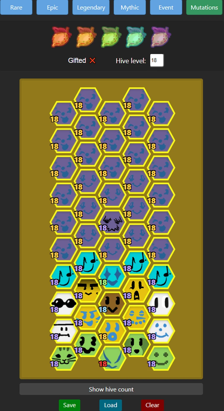 Added hive level + mutations to my Hive planner | Fandom