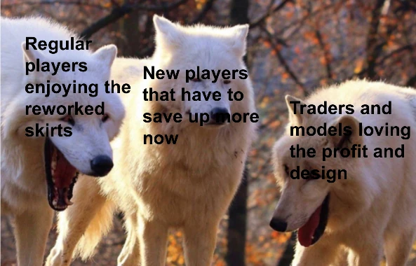 Meme about the rework skirt renaissance | Fandom