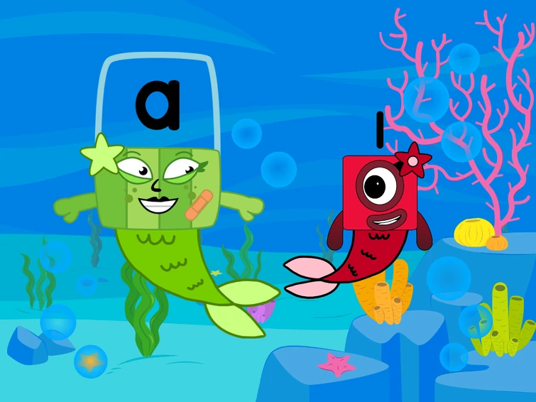 A and One as Mermaids (Mer-Blocks) | Fandom