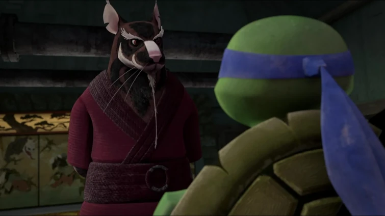 There should a deleted scene in TMNT 2012, after Splinter tells Leo ...
