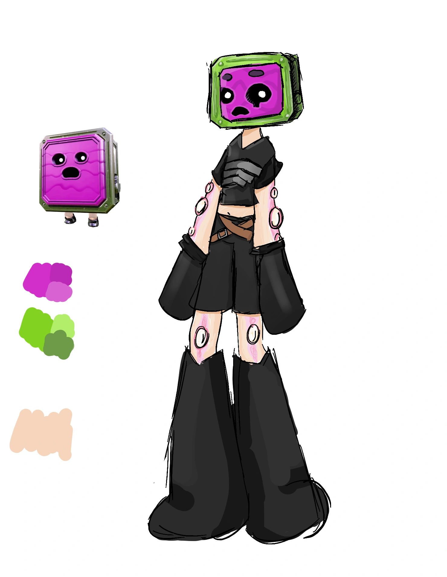 Oh look, an octoling(?) piloting some octostamp's head. | Fandom