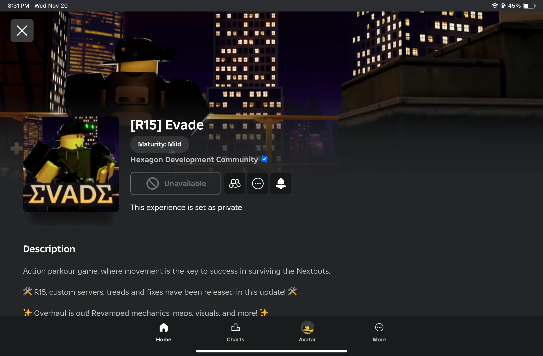 Evade just shut down | Fandom