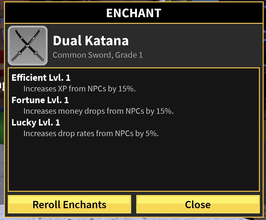 I Enchanted my Dual Katana and Triple Katana cuz why not. | Fandom