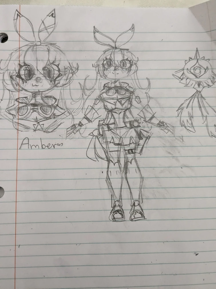 Trying to Draw Every Genshin Character (Day 2: Amber) | Fandom