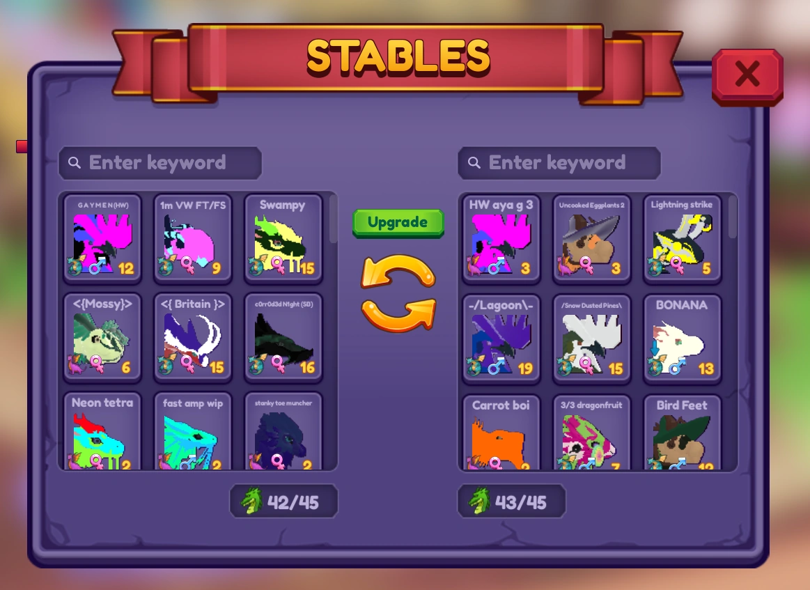 so uh heres my boring as heck main accounts dragon inv in DA (and a QA ...