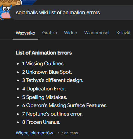 the animation errors page is on google so yay? | Fandom