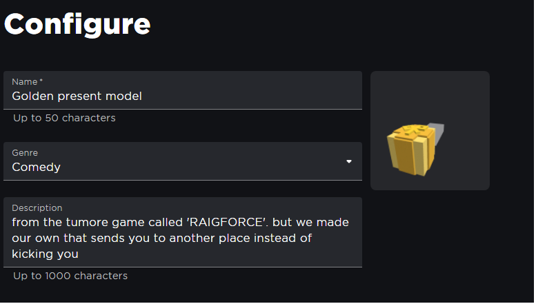 golden present model | Fandom