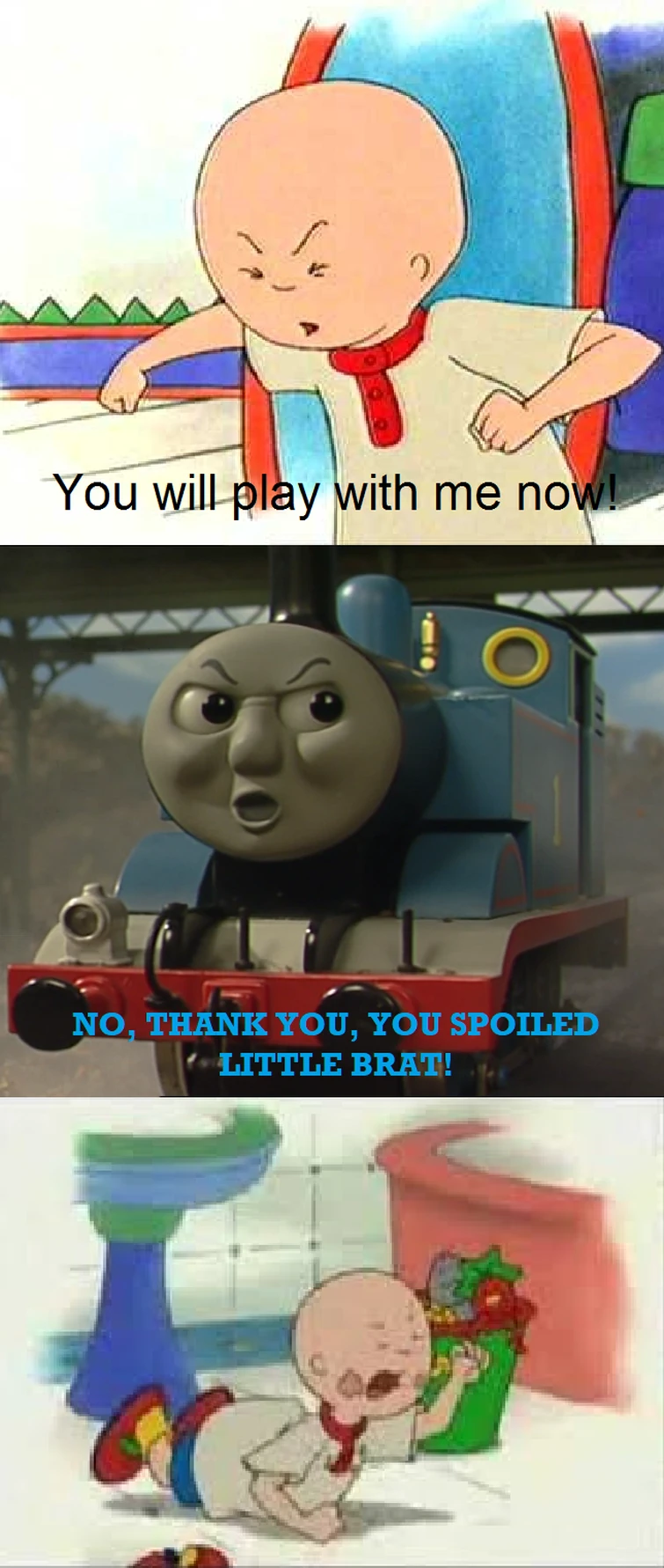 Thomas says "No, thank you" to Calliou | Fandom