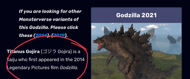 MV Godzilla pages | Fandom