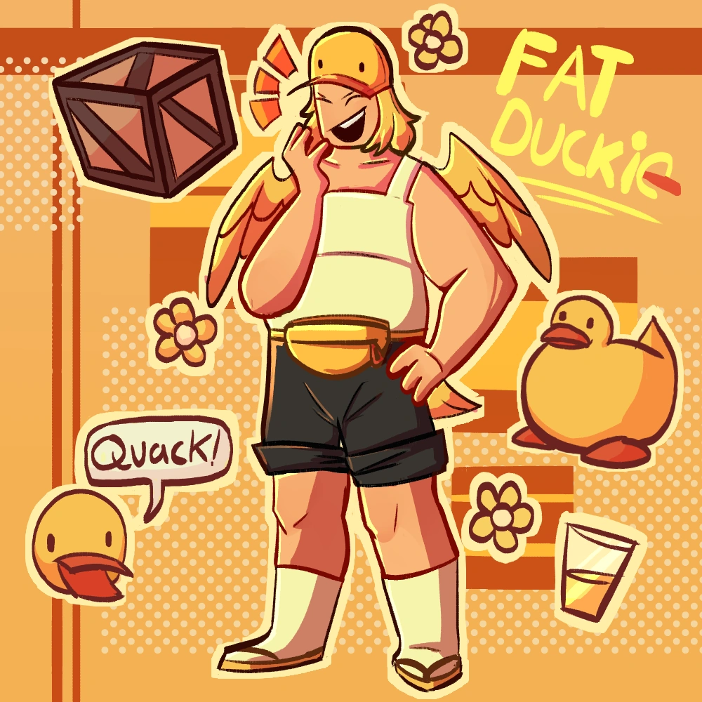 Fat ducky as a human pog | Fandom