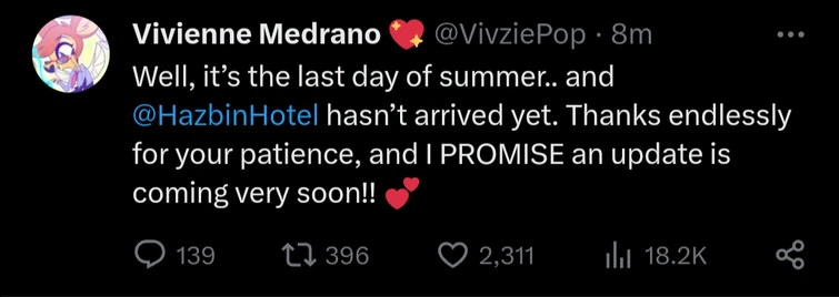 An update from Vivzie | Fandom