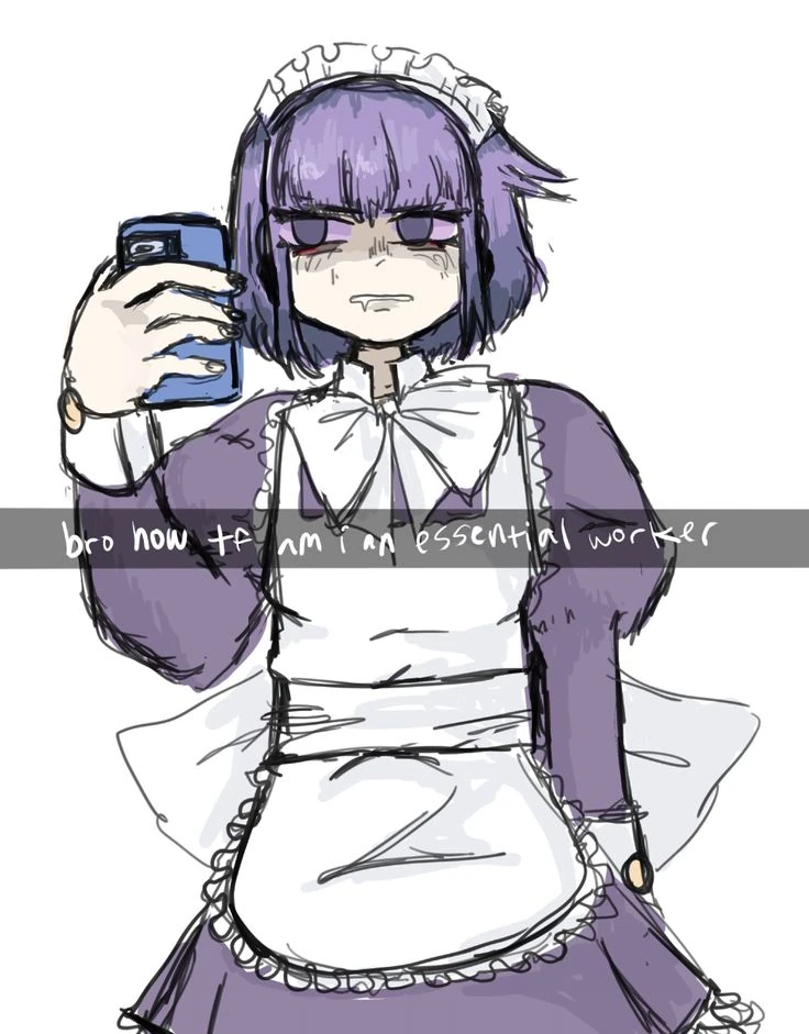is it concerning that my favorite maidcore maid is the purple one ...