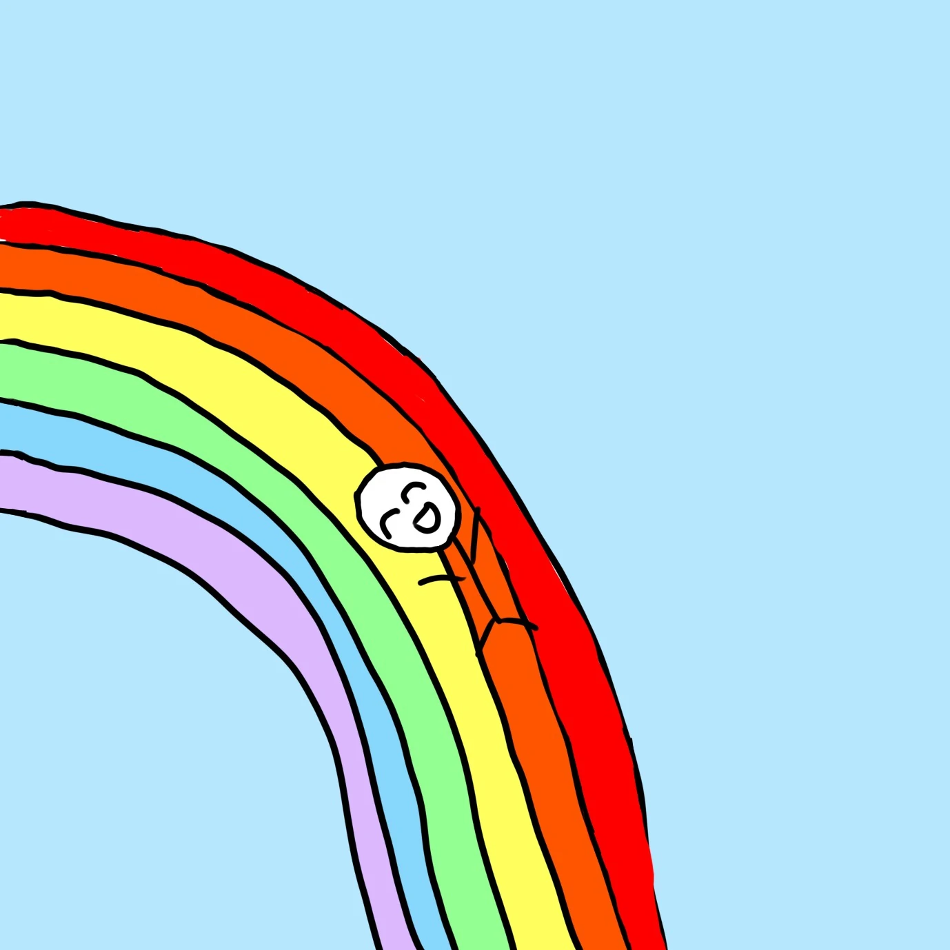 stickman sliding down a rainbow! | Fandom