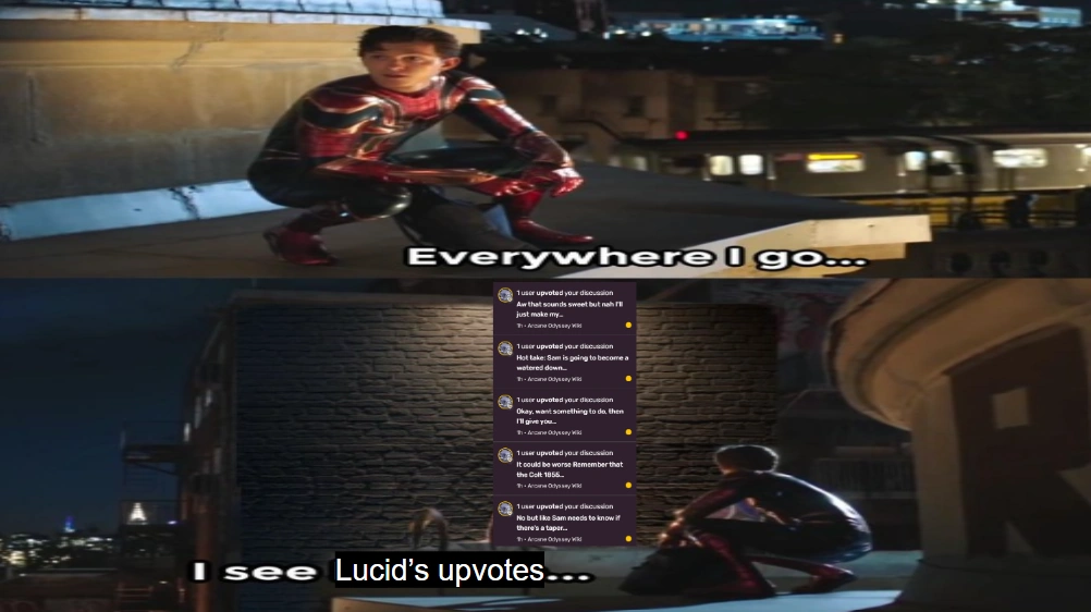 random shitpost meme I made(featuring Lucid) | Fandom