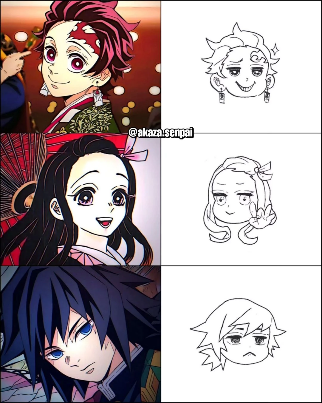 Them in anime vs chibi manga 😆 | Fandom