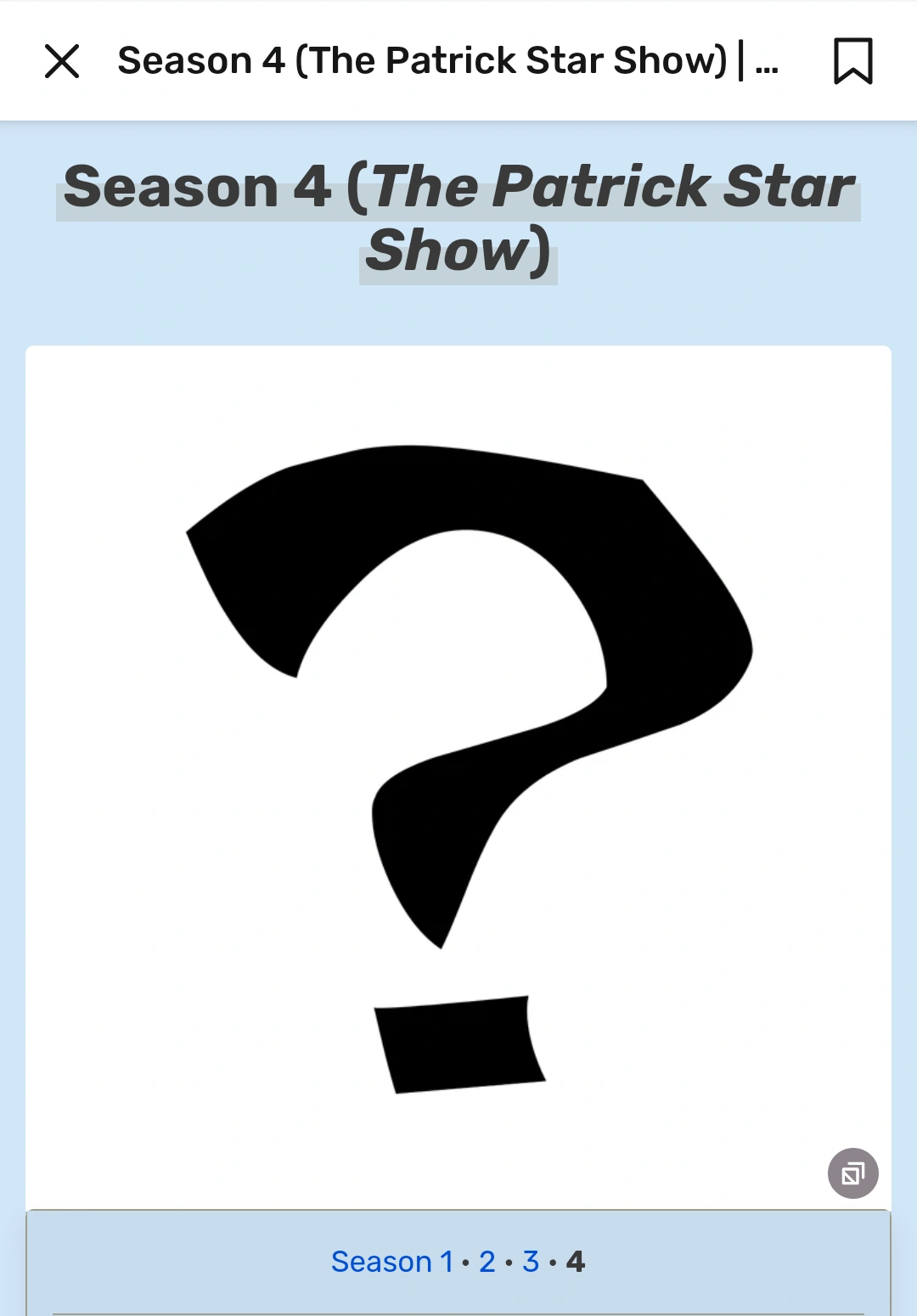The season where the Patrick Show fell off | Fandom