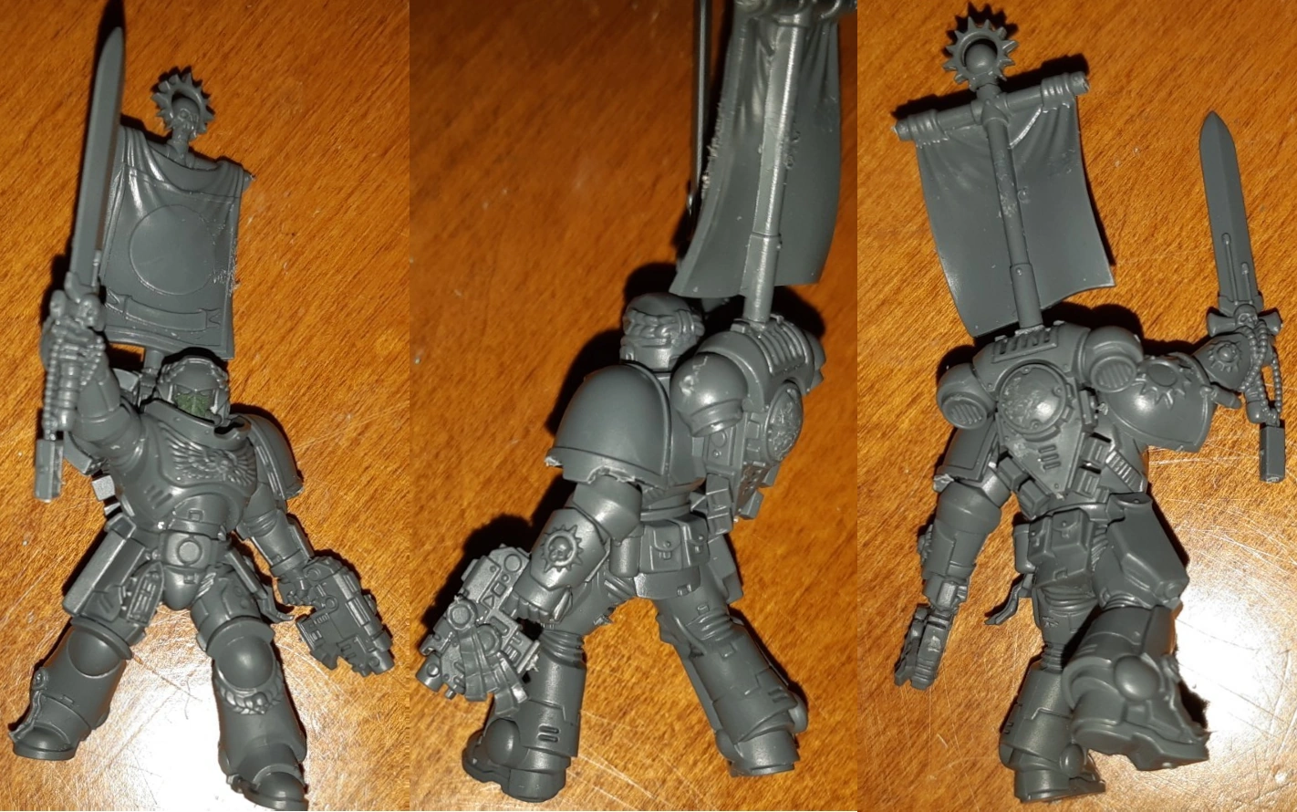 First kitbash done! Sidereum Hawks, fourth company lieutenant. | Fandom