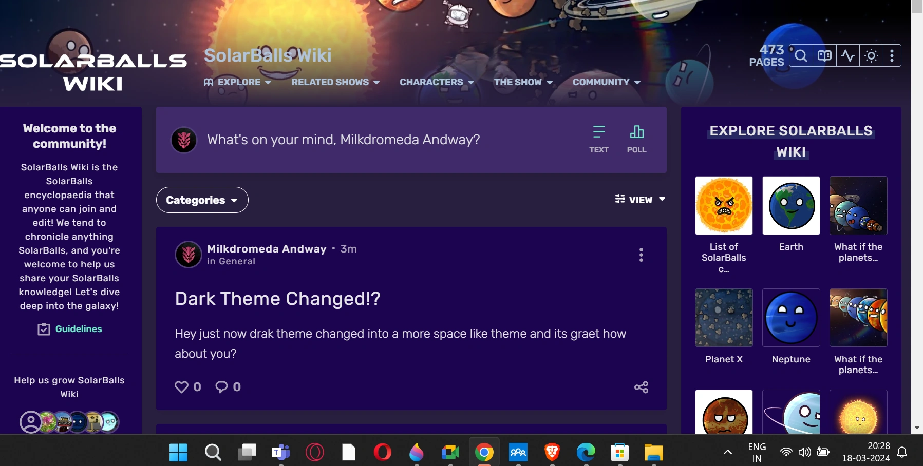 Dark Theme Changed!? | Fandom
