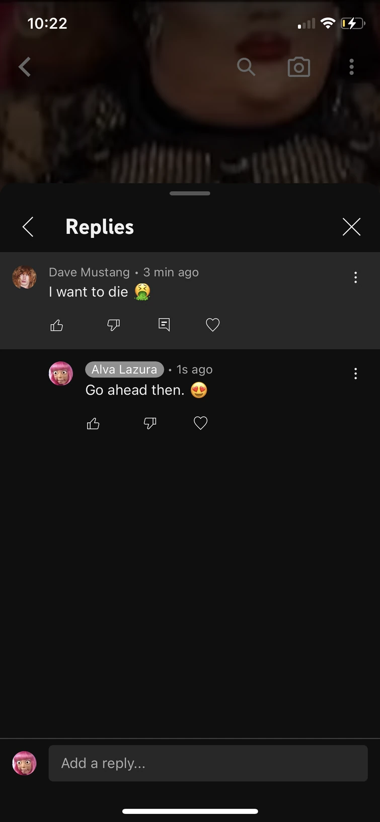 This straggot up in my comments acting like he has an opinion about ...